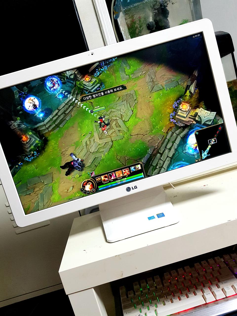 LG22V24 일체형 컴퓨터 SSD & LG 롤 노트... | 세컨웨어