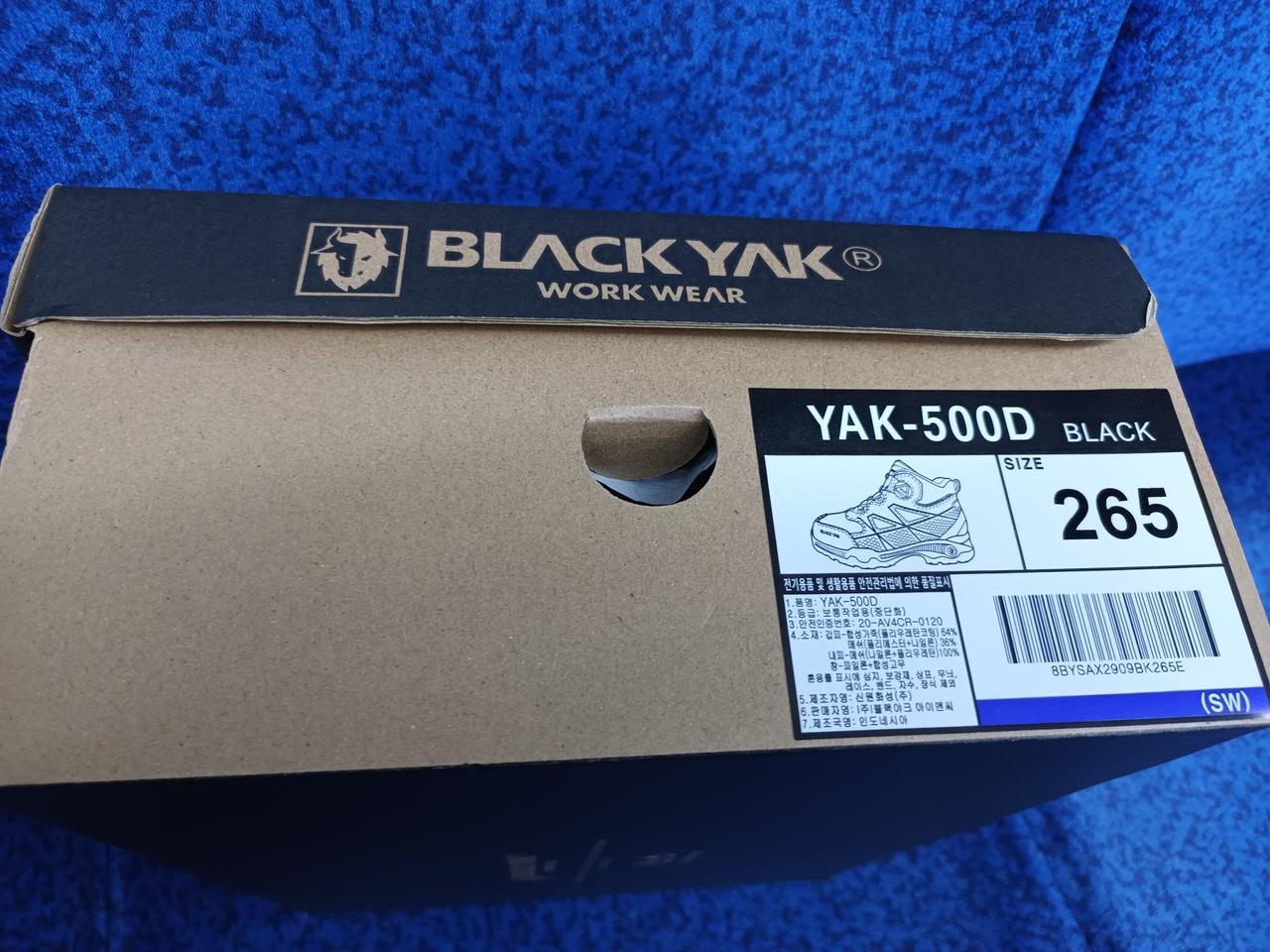 블랙야크안전화 250 박스새제품 yak-500D | 세컨웨어