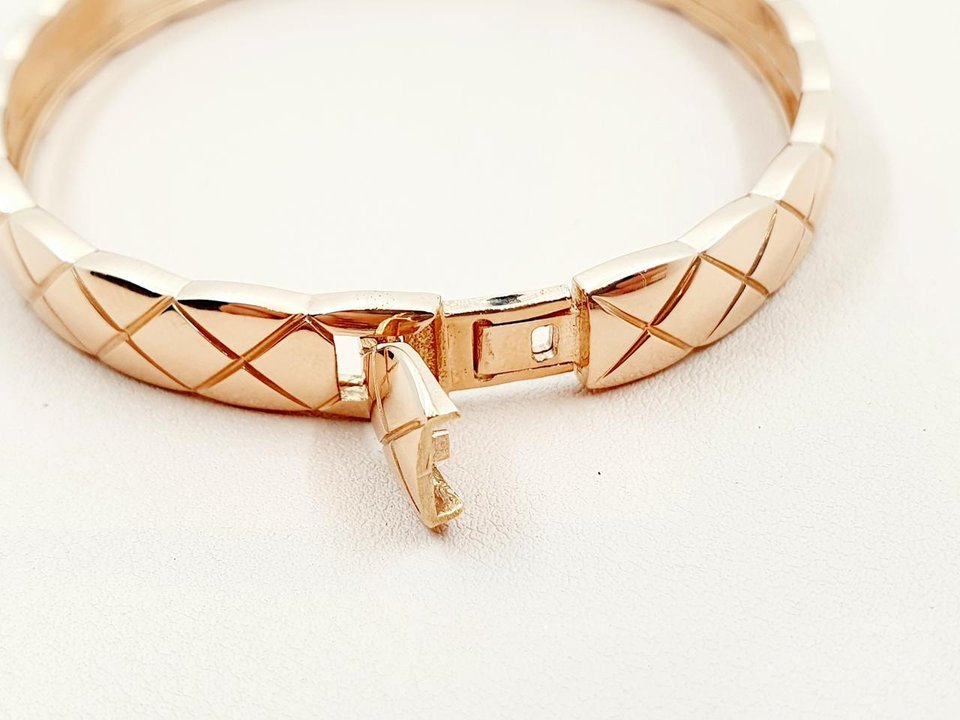 14k 샤넬 코코크러쉬 뱅글 팔찌 세컨웨어