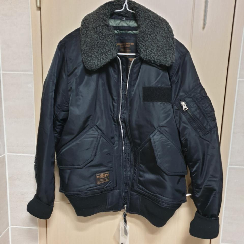 스파오항공점퍼 블루종 블랙 M 새제품 | 헬로마켓