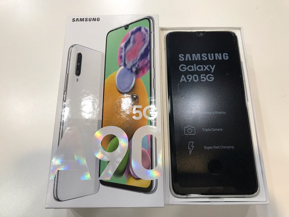 갤럭시 A90 5G 화이트 128기가 가개통 미사용 ... | 헬로마켓