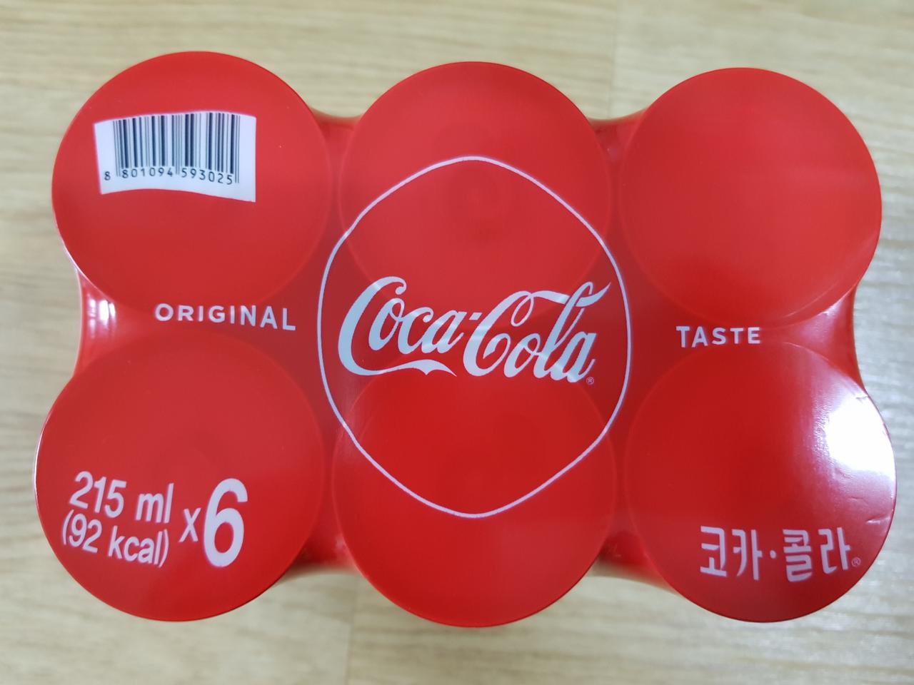 코카콜라 215ml 6캔 헬로마켓