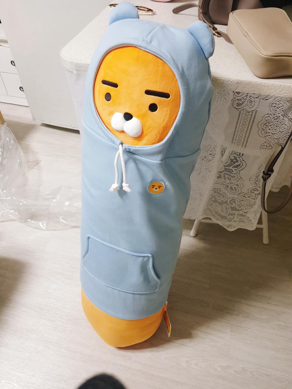 카카오프렌즈 롱바디필로우 후드라이언(파랑) | 헬로마켓