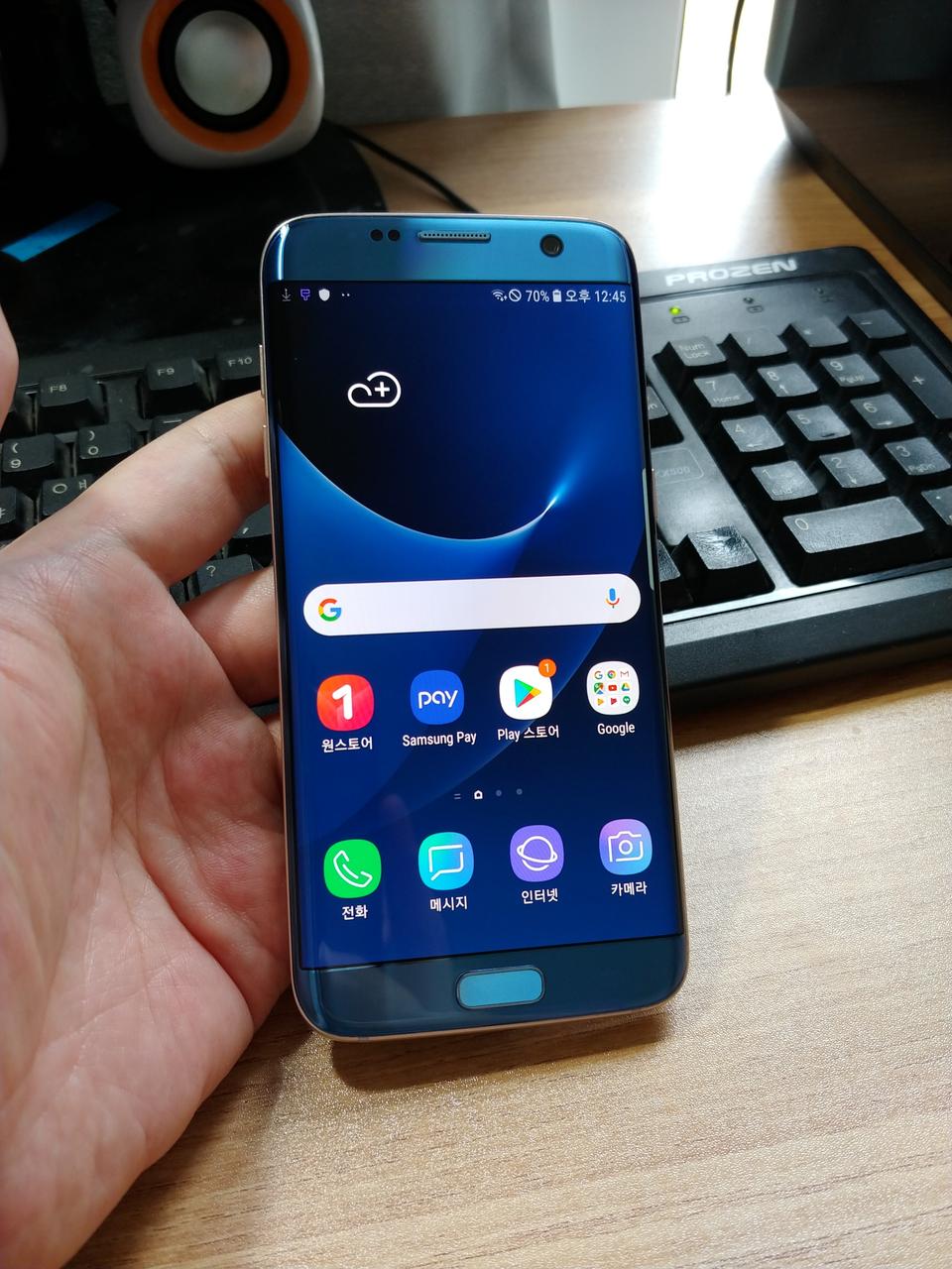 갤럭시 S7 엣지 64g 블루 9만 정상해지 | 헬로마켓