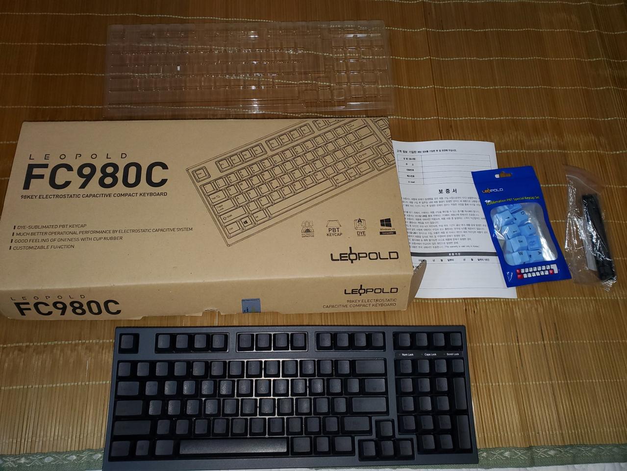 FC980C 45G 균등 블랙 한글 키보드 팝니다. | 헬로마켓