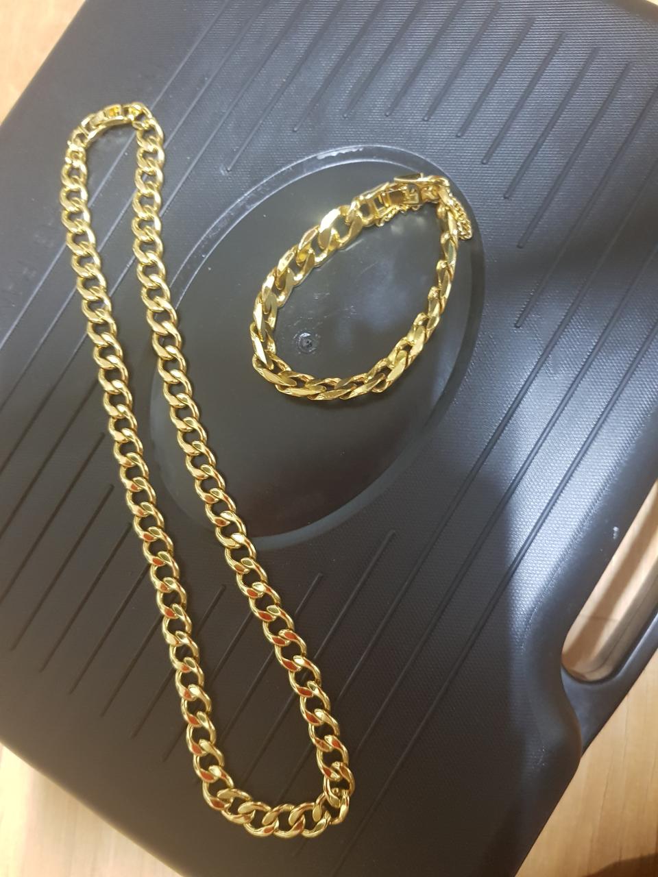 남성패션악세사리 18kGP 도금 목걸이 팔찌 | 헬로마켓