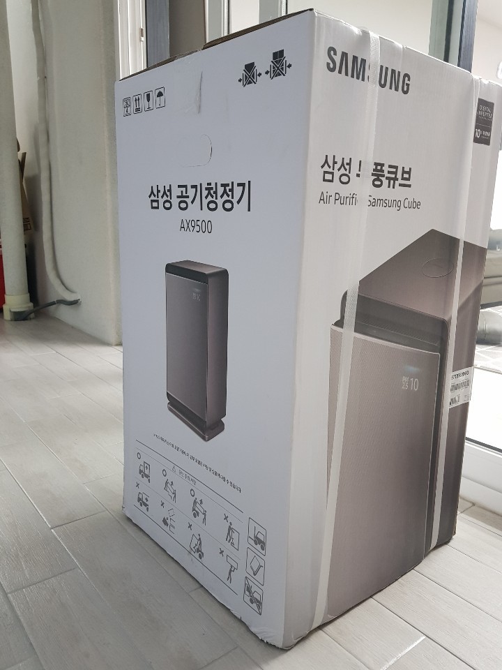삼성무풍큐브 AX9500 67㎡화이트(바디)/골드(패널) | 헬로마켓