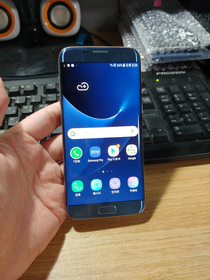 갤럭시 S7 엣지 64g 블루 G935 정상해지 | 헬로마켓