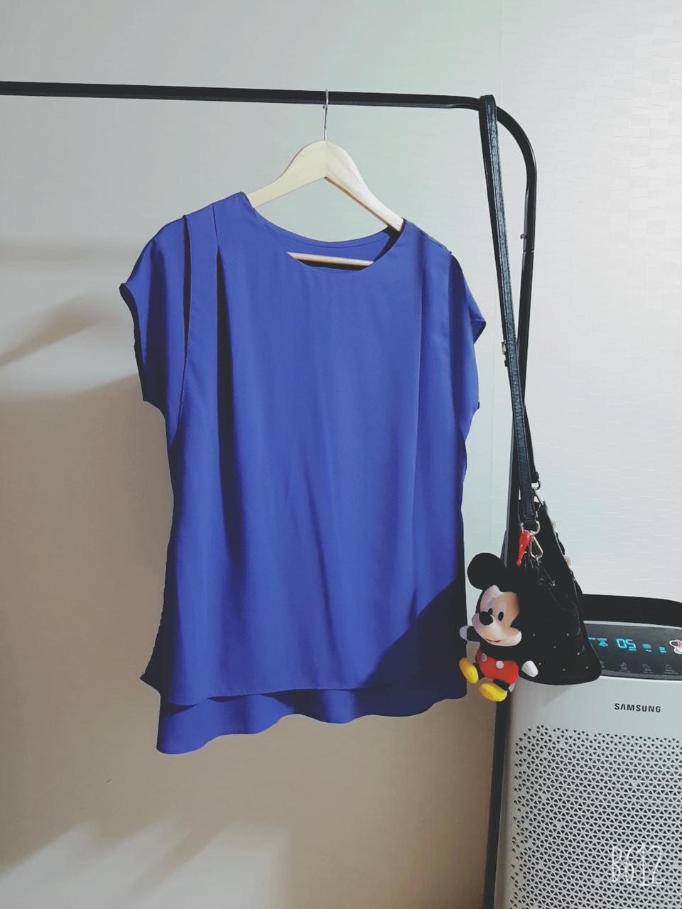 코발트블루 블라우스(55~66) | 헬로마켓