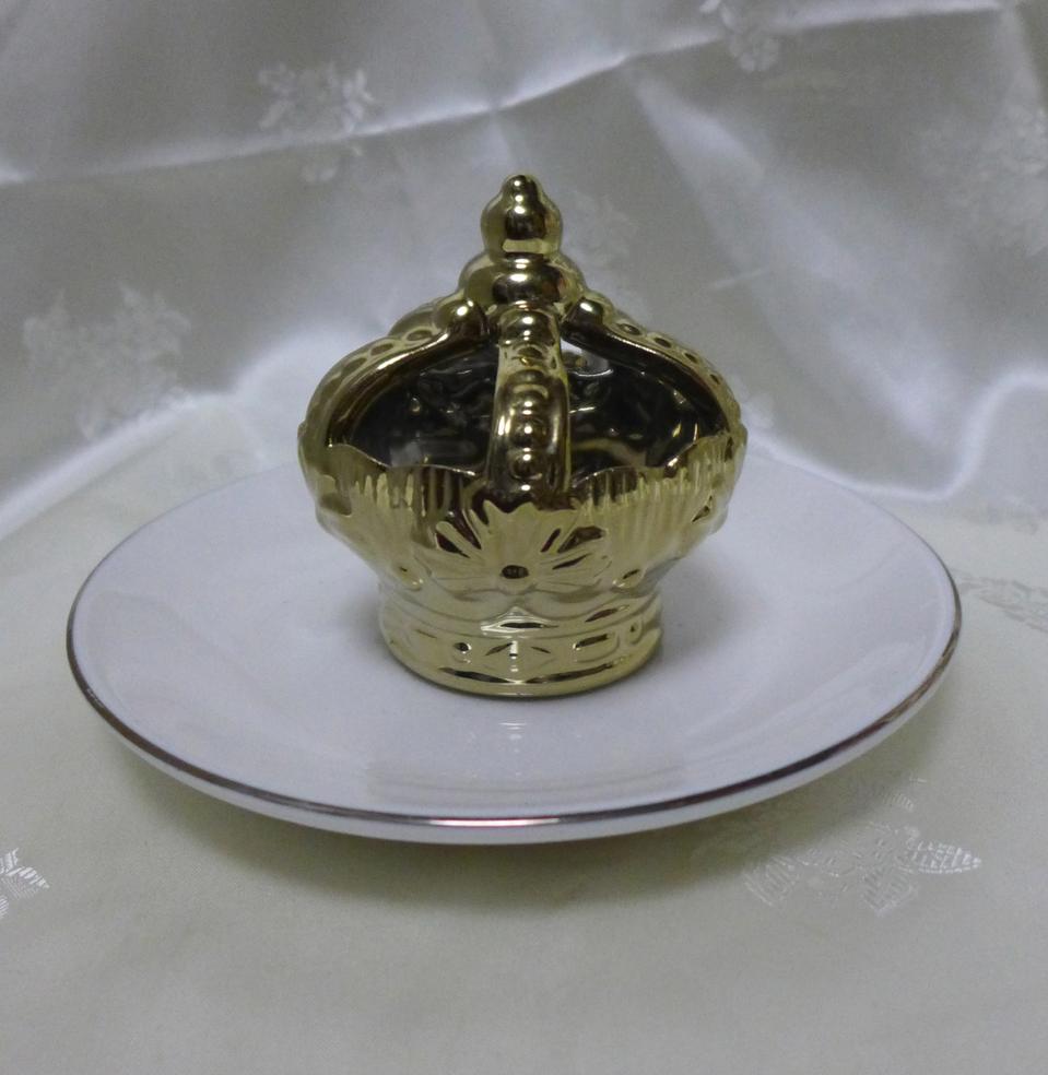 왕관 플레이트 접시 엔틱 주방 인테리어 소품 용품 | 헬로마켓