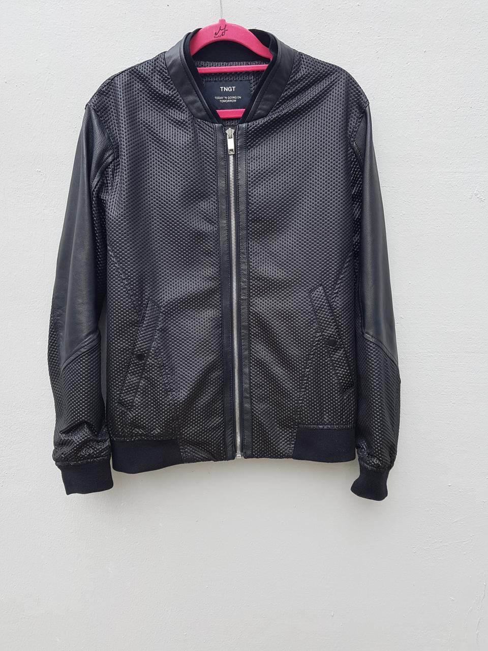TNGT 블랙양가죽 블루종점퍼 | 헬로마켓