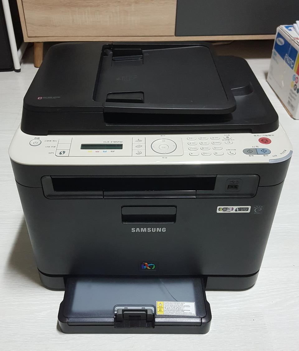 삼성 CLX-3185FW 칼라레이져 프린터복합기(인쇄... | 세컨웨어(헬로마켓)