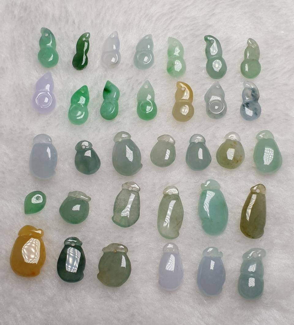 천연 미얀마 Ajade 빙종 비취캐보션(녹종.황종.빙... | 헬로마켓