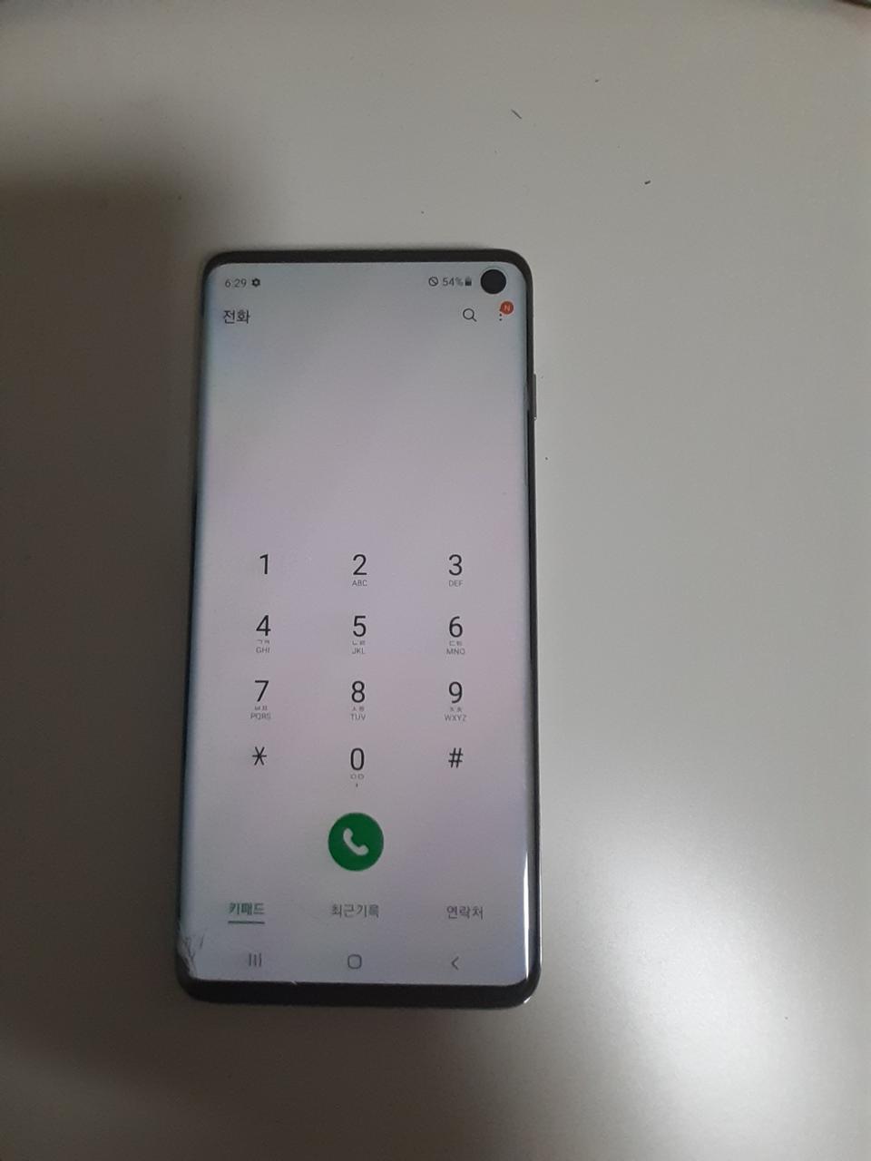 SKT 갤럭시S10 128 하단액정파손에 멍살짝 뒷... | 헬로마켓