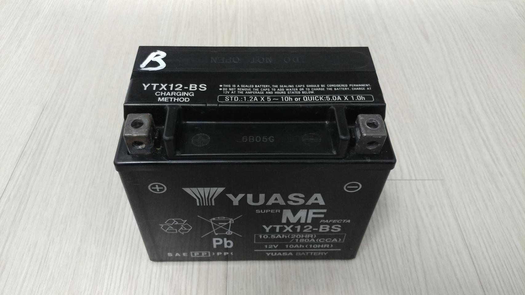 유아사 YTX12-BS AGM 밧데리 오토바이 배터리... | 헬로마켓