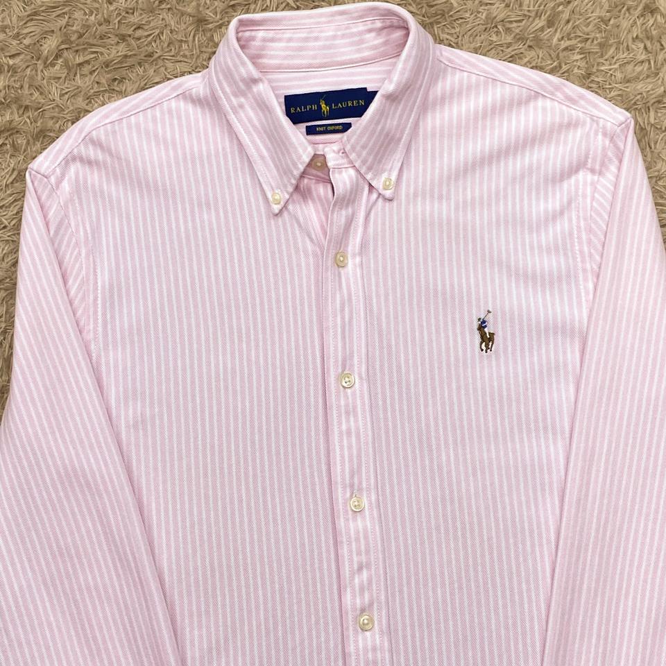 여성 폴로 랄프로렌 긴팔 스트라이프 셔츠 분홍 M | 헬로마켓