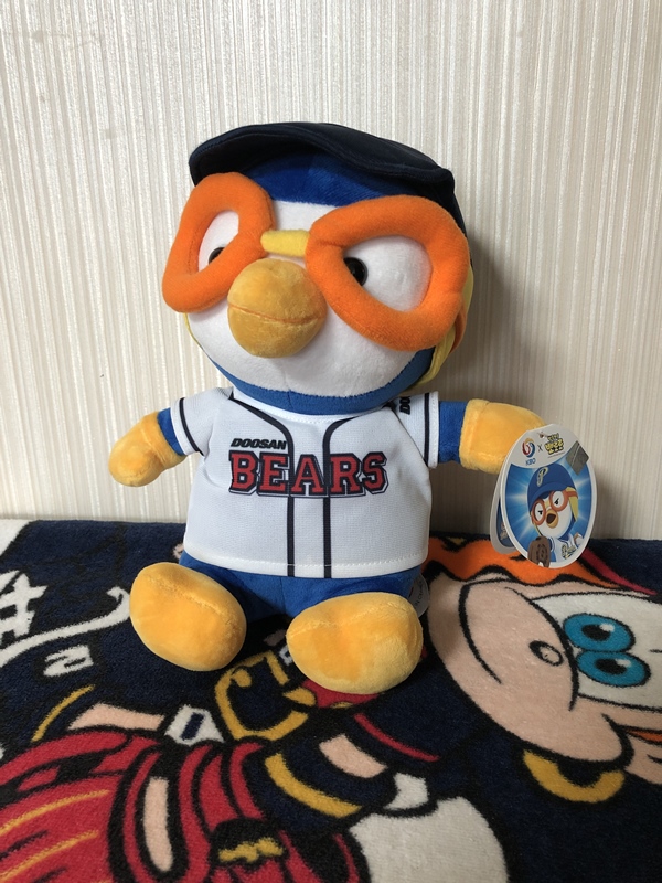KBO X 뽀로로 두산베어스인형 30cm | 헬로마켓