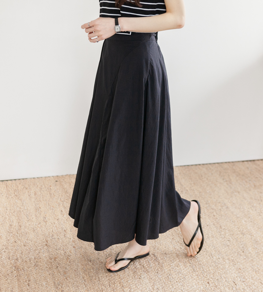심플 롱 플레어 스커트 | 헬로마켓