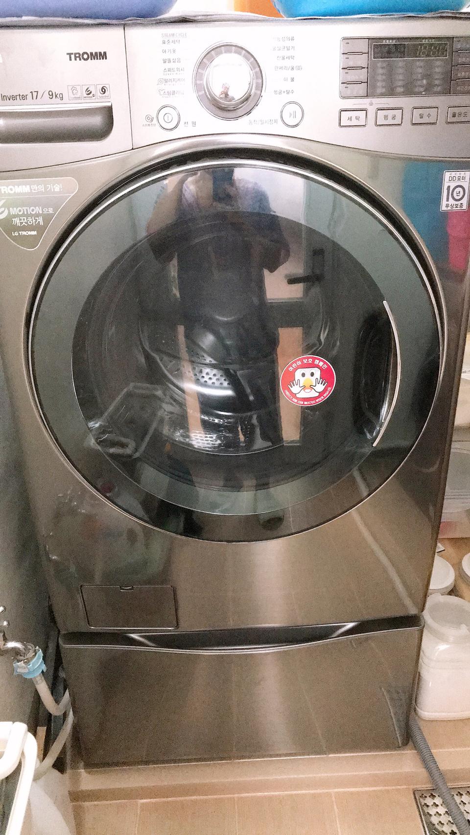 LG 트롬 세탁기 17kg / 건조 9kg (수납장포함) | 헬로마켓