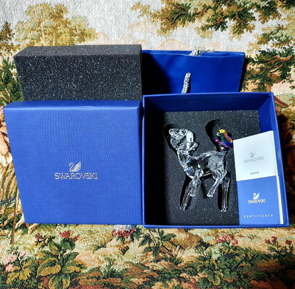 오스트리아 스와로브스키 아기사슴 밤비 크리스탈 피규어. | 헬로마켓