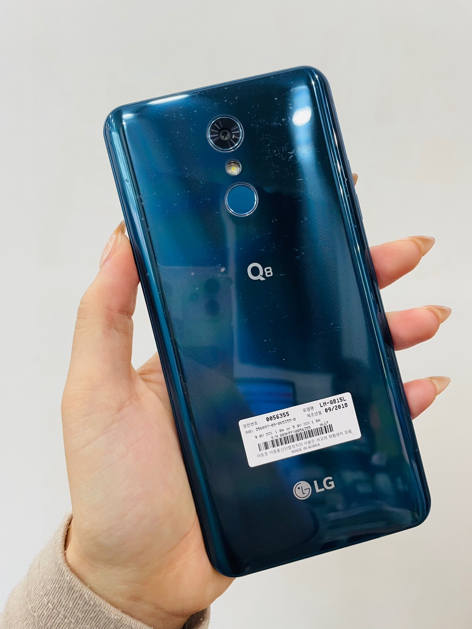 LG Q8 2018년형 LGU+ 블루 64GB A급 ... | 헬로마켓