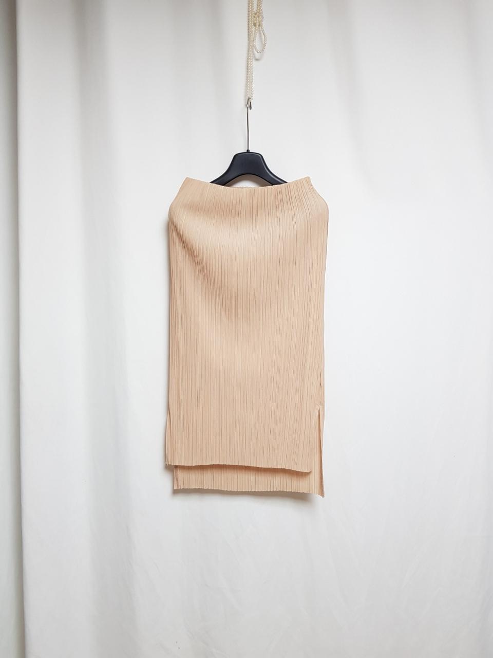 새.샌드베이지 플리츠 H라인 롱스커트 F | 세컨웨어(헬로마켓)