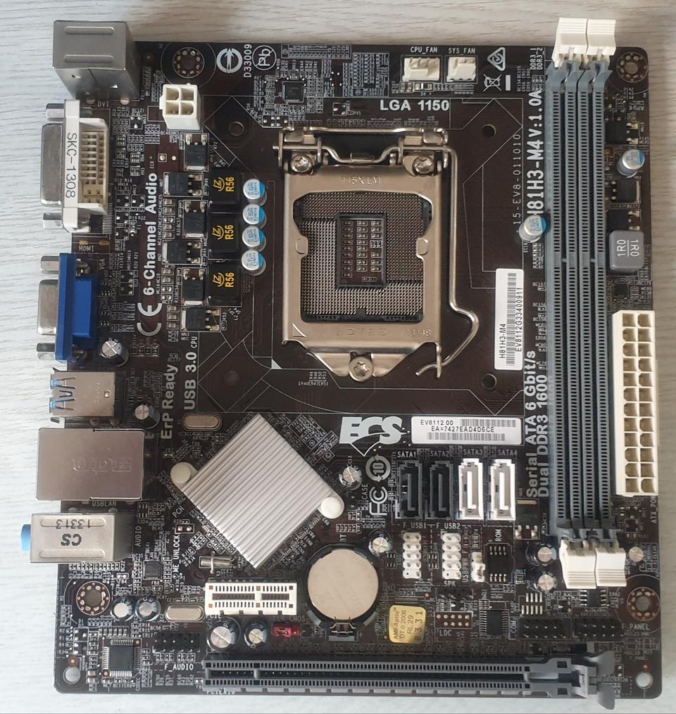 인텔 4세대 1150 메인보드 ecs h81h3-m4 | 헬로마켓