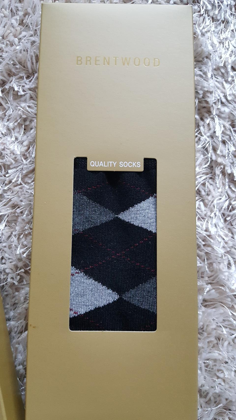 검정 아가일 패턴 양말 2켤레 | 세컨웨어