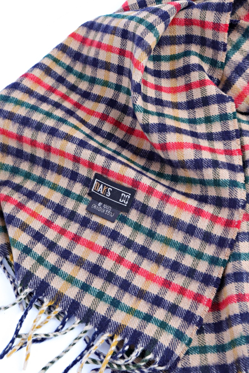 (F) DAKS 닥스 목도리 머플러 캐시미어 체크 | 헬로마켓