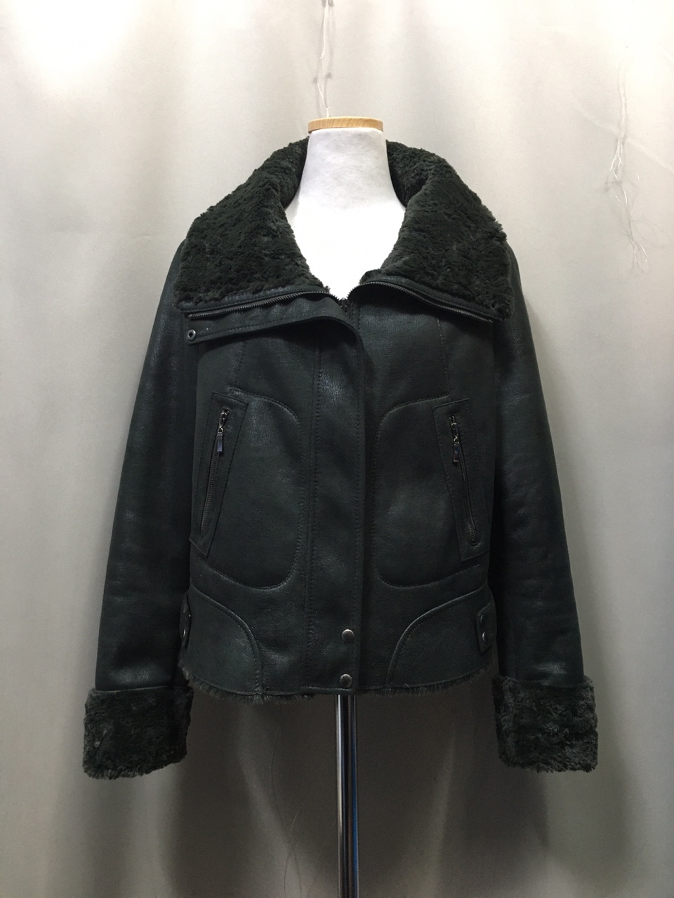 city gee 페이크퍼 인조털 무스탕 코트.자켓.77 | 헬로마켓