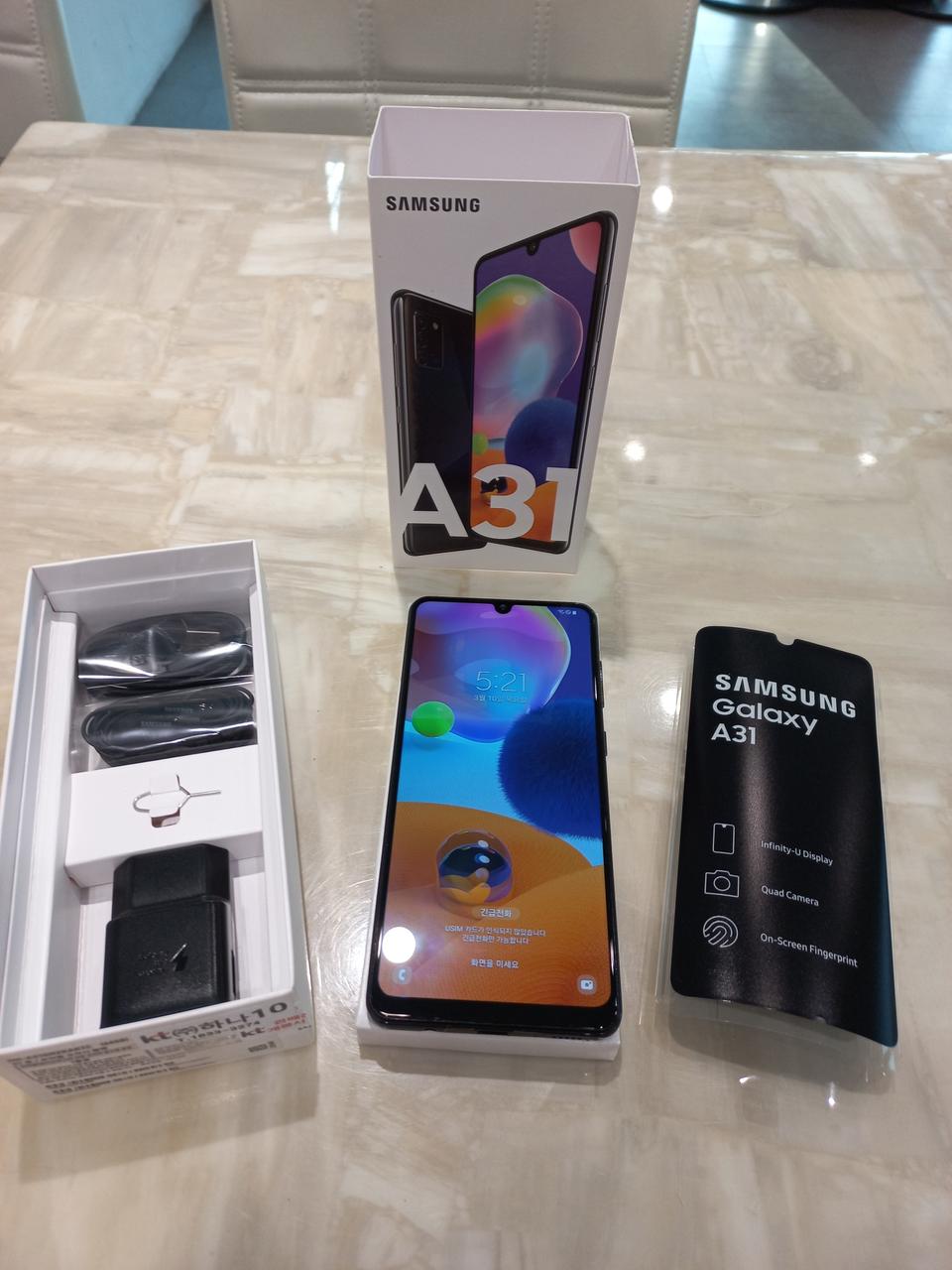 갤럭시 A31_64G 프리즘 크러시 블루 , 젤리케이... | 헬로마켓