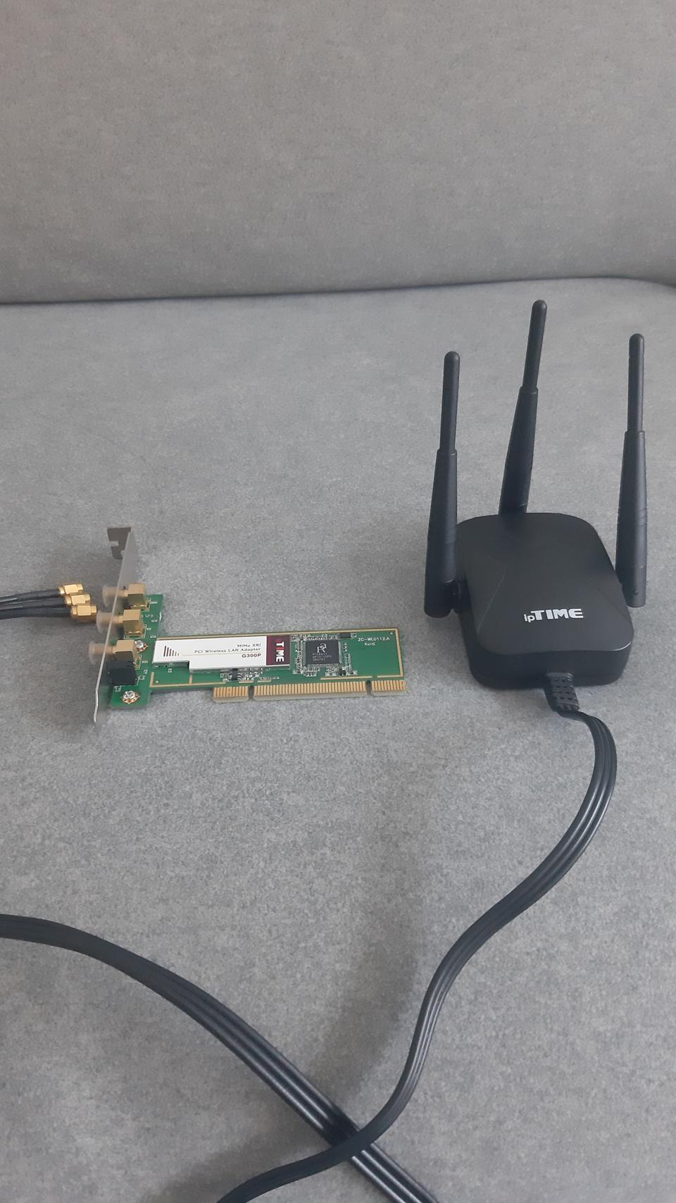 ipTIME G300P 무선랜카드 및 외장형안테나 윈... | 헬로마켓