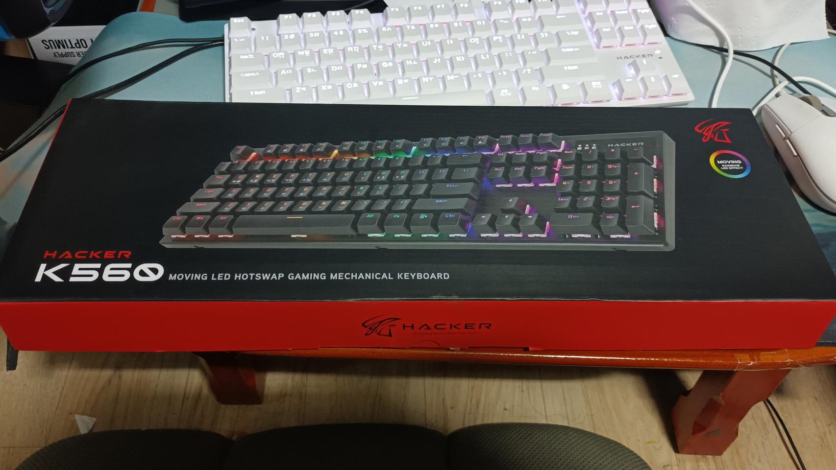 앱코 해커 K560 갈축 기계식 키보드 팝니다 | 헬로마켓