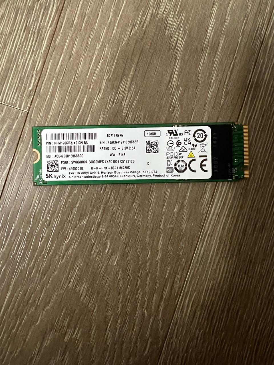 sk 하이닉스 bc711 nvme ssd 128g 판매 | 세컨웨어