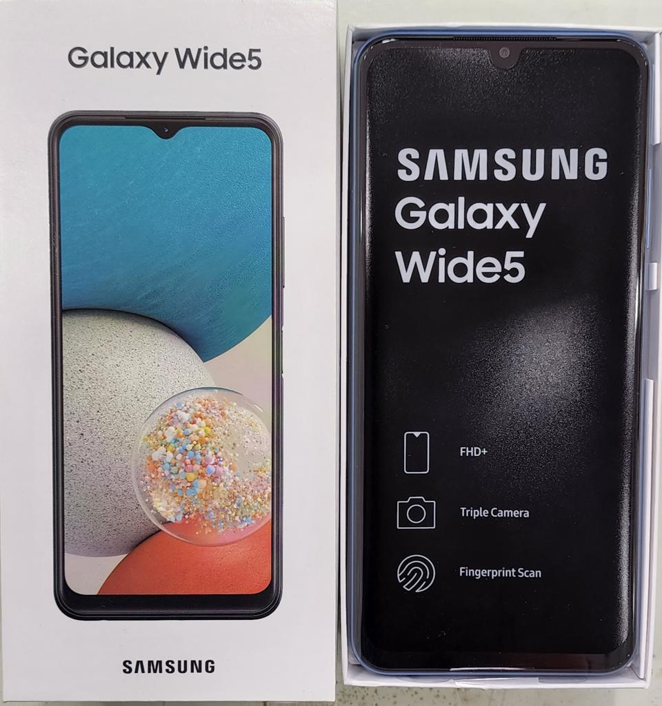 갤럭시 와이드5 블루 단순개봉 미사용 풀박스 정상공기... | 헬로마켓