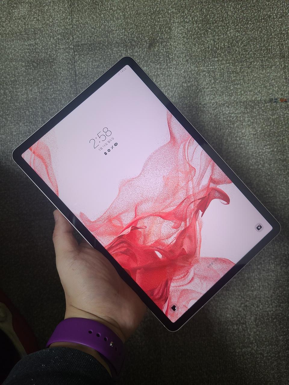 갤럭시탭 S8 256G 핑크 WIFI 상태SSS 풀박... | 세컨웨어(헬로마켓)