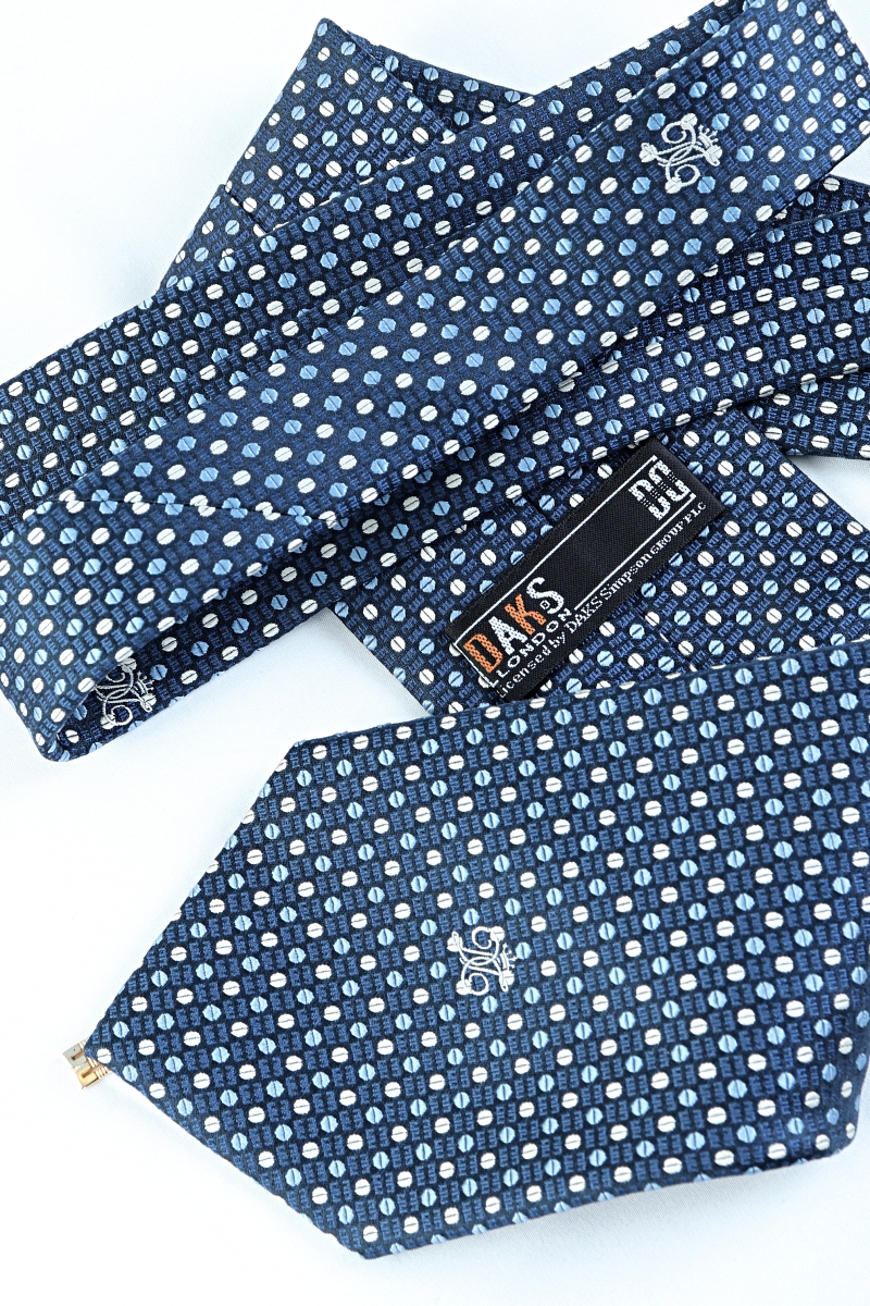 (10) DAKS 닥스 실크넥타이 블루 도트패턴 명품... | 헬로마켓