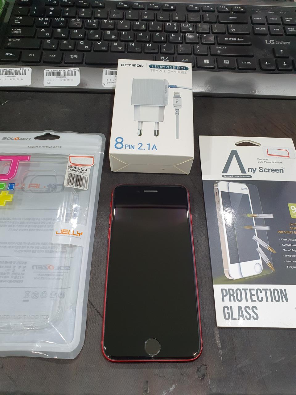 A-급 아이폰SE3 레드 64G 셋트 판매합니다 | 헬로마켓