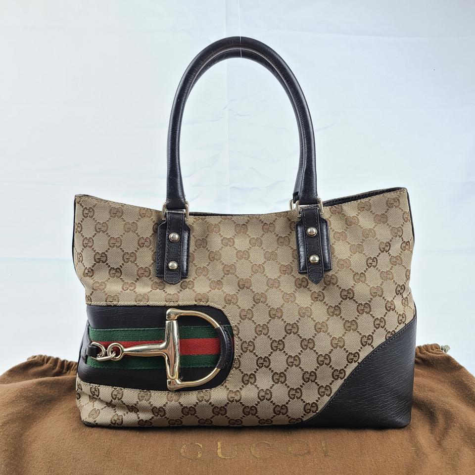 정품 구찌 137385 홀스빗 삼선 자가드 토트백 | 헬로마켓