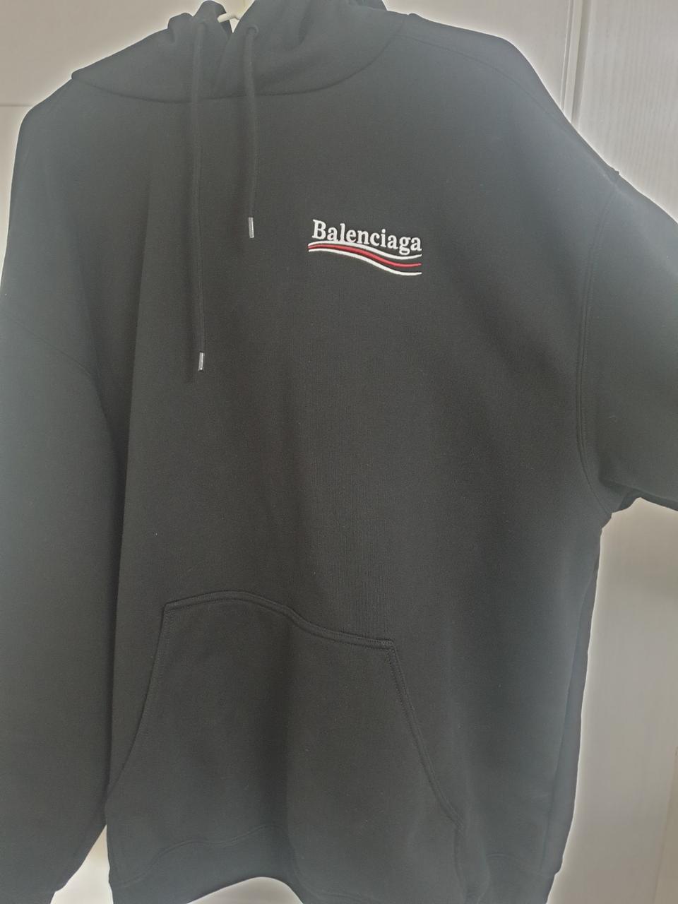 [2XL] 22FW 발렌시아가 웨이브로고 자수 후드티... | 헬로마켓