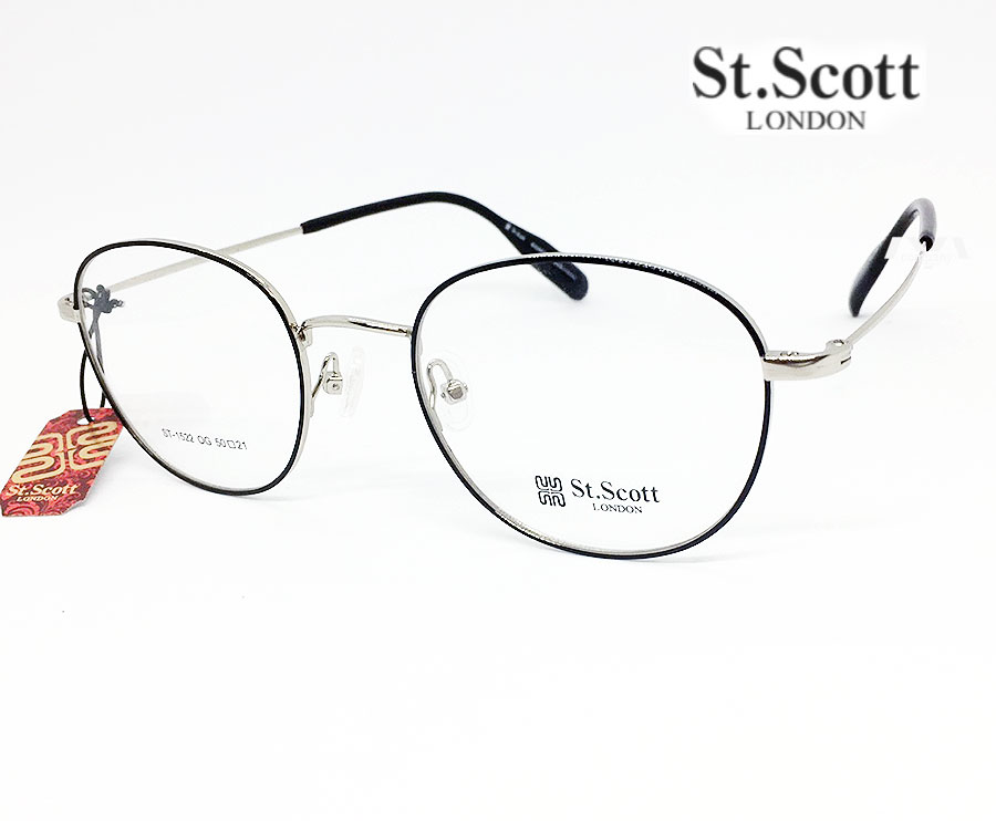 세인트스코트 ST scott 블랙/실버 투톤안경테 S... | 세컨웨어(헬로마켓)