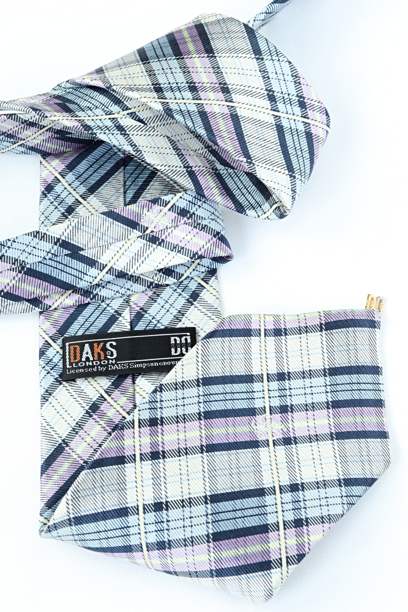 (10) DAKS 닥스 실크넥타이 체크 한정판 명품 ... | 헬로마켓