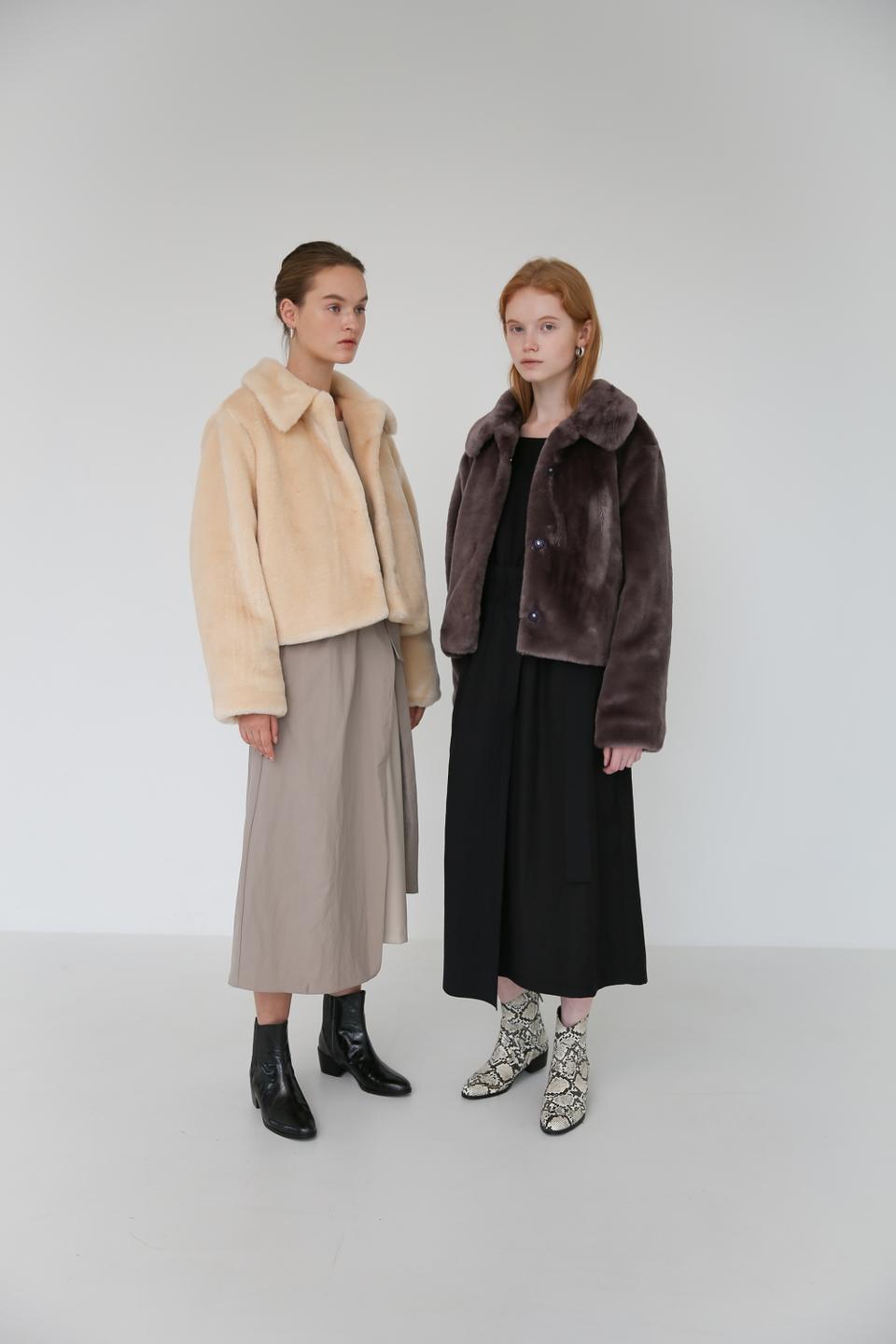 55,66) 19FW 몰바이모어올레스 소프트 퍼자켓 | 헬로마켓