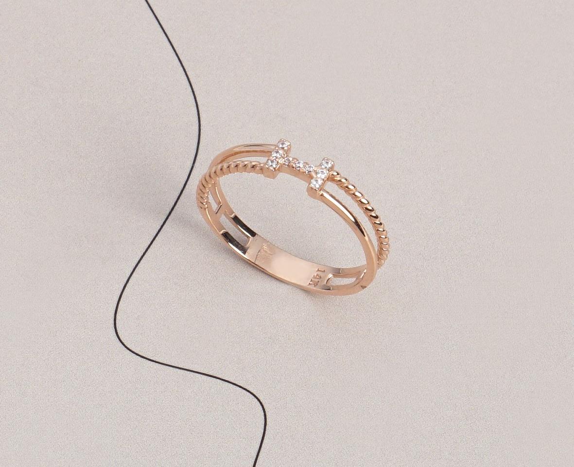 14K H모양 여자 금반지 | 헬로마켓