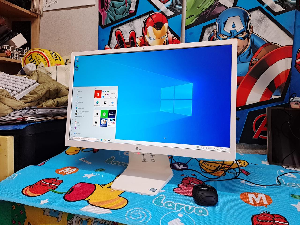 130번. LG i3 7세대 일체형PC 24인치 | 세컨웨어