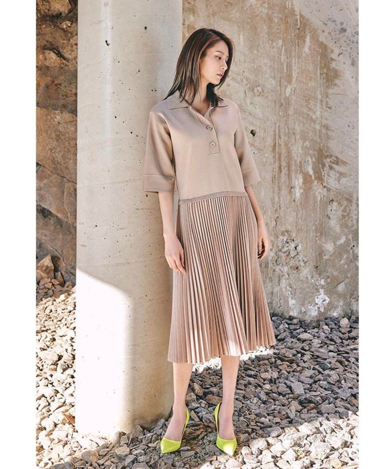 스테파넬 밀라노 플리츠 원피스 세컨웨어 헬로마켓