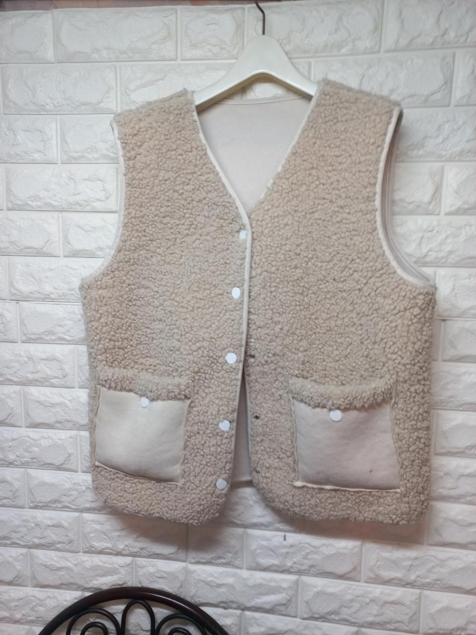 헤레이스 로랑 JDX 양털조끼 여성조끼 무스탕조끼 조... | 헬로마켓