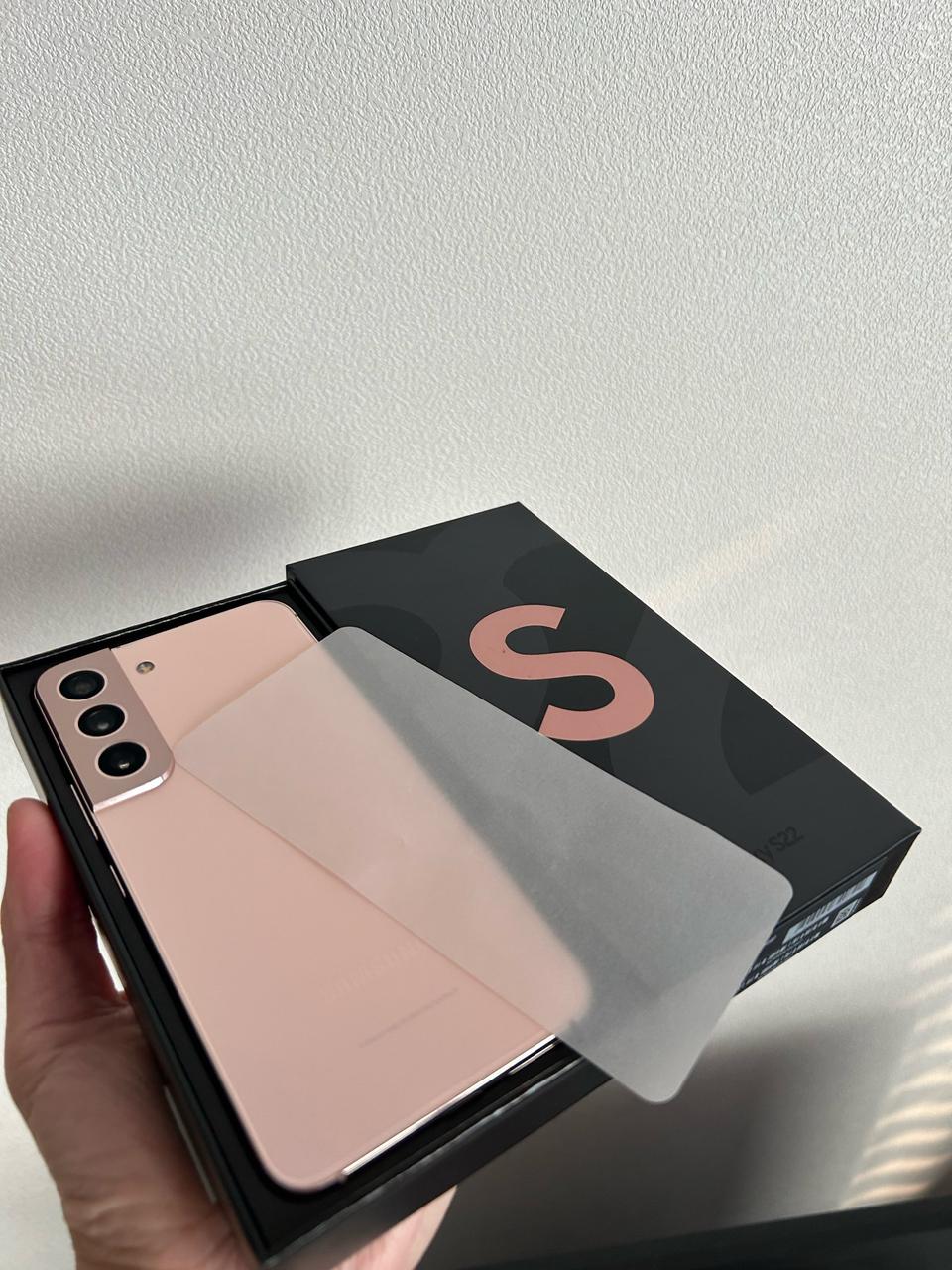 새제품)갤럭시S22 핑크골드 박스풀셋(자급제) | 세컨웨어