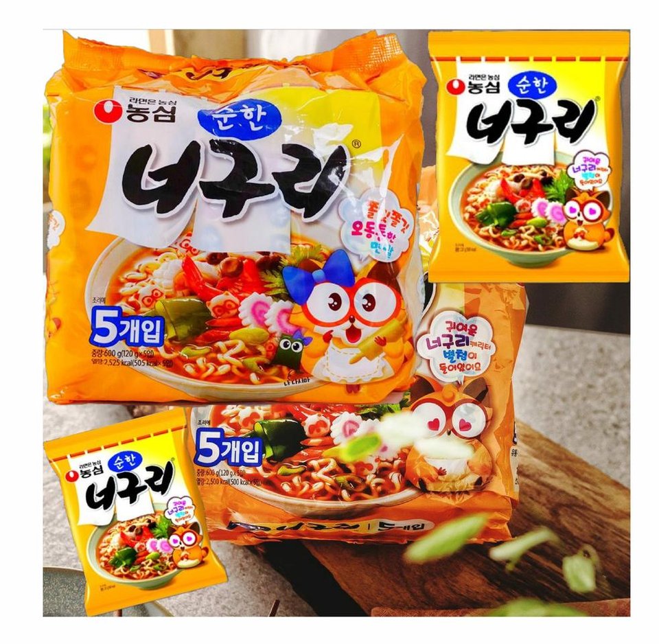농심 너구리 순한맛 2포 헬로마켓