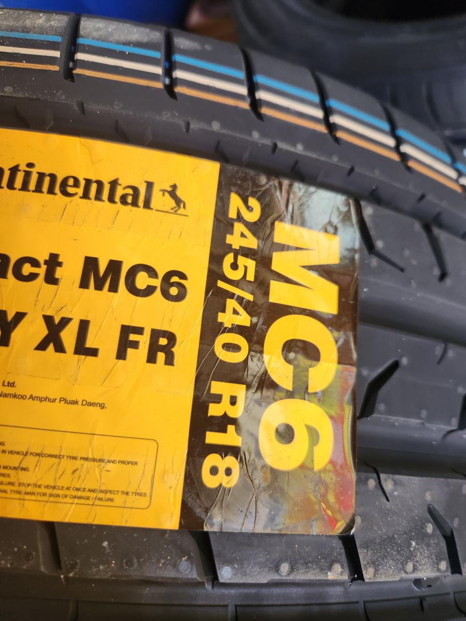 콘티넨탈 Mc6 245 40 18 신품타이어 | 헬로마켓